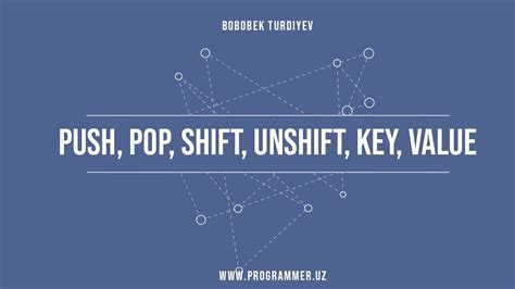 20 Pop Push Shift Unshift Array Funksiyalari Php Uz YouTube