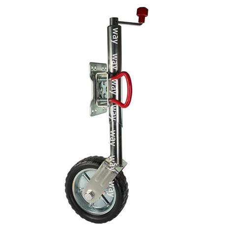 단단한 고무 자키 휠 캐러밴 Rv 보트 트레일러 잭 부품 액세서리 10 인치 스윙 업 용량 1000kg