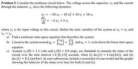 Solved Problem Consider The Nonlinear Circuit Below The Chegg Com