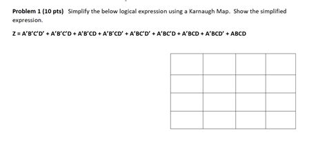 [solved] Problem 1 10 Pts Simplify The Below Logical Expr