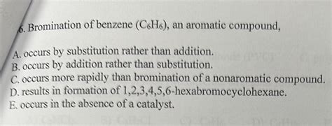 6 Bromination Of Benzene Ft C6 H6 An Aromatic Studyx
