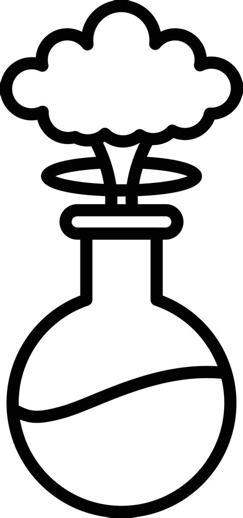 Lab Explosion Outline Icon Vector Art At Vecteezy