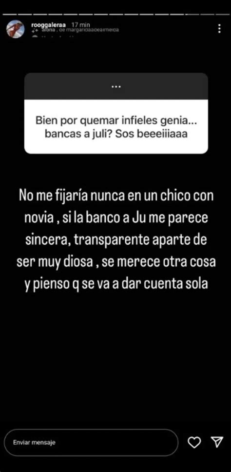 La supuesta amante del novio de Julieta de Gran Hermano rompió el silencio