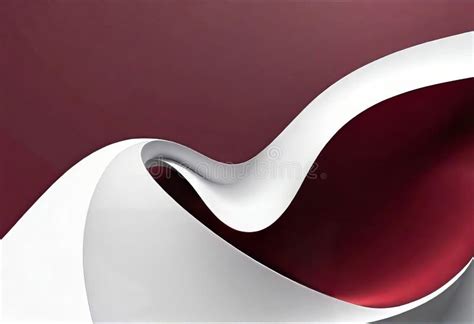 Abstract Presentation Slide Background With A Clean And Minimal Design With Maroon And White 3d