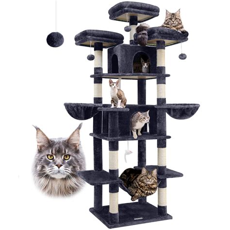 Globlazer F80 Big Cat Tree 80inch Cat Tower For Indoor