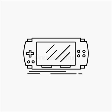 Console Device Game Gaming Psp Icon Glyph Vector Symbol For Ui And