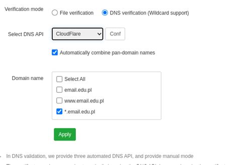 Failed Domain Name Is A Wildcard For An ICANN TLD AaPanel Free