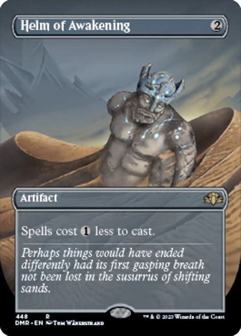 Helm Of Awakening Borderless Dominaria Remastered Magic The