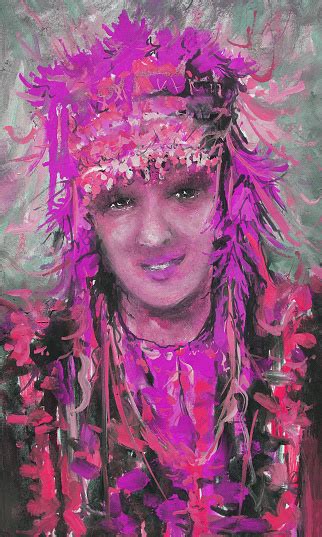 회색의 그늘에서 저녁 하늘에 대한 분홍빛이 도는 색상의 우크라이나 민족 국가 옷을 입은 젊은 여성의 일러스트 초상화 개념 기호에 대한 스톡 벡터 아트 및 기타 이미지