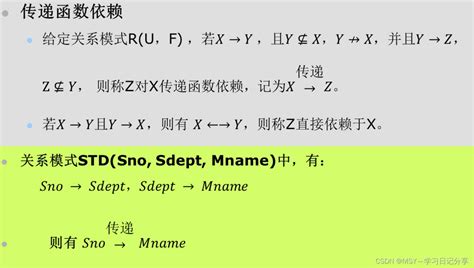 《数据库》期末考试复习手写笔记 第6章 关系数据理论（1nf 2nf 3nf bcnf 模式分解 函数依赖）【20分】 csdn博客