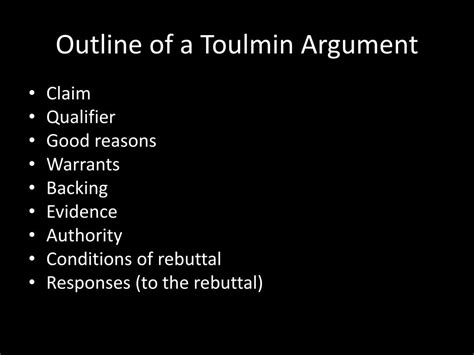 Ppt Toulmin Argument Powerpoint Presentation Free Download Id 2455290
