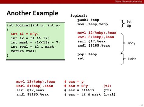 ppt machine level programming ii arithmetic and control powerpoint