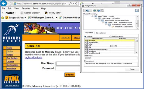 Object Repository Exercise Learn And Save Objects Of A Web Application UFT Welcome To QTP
