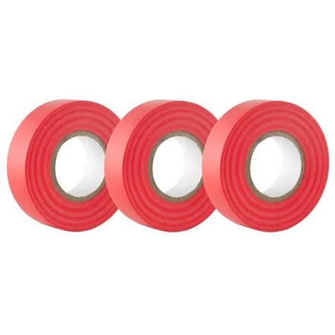Ruban Adhésif Isolant Électrique Rouge 19 Mm X 20 M Résistant