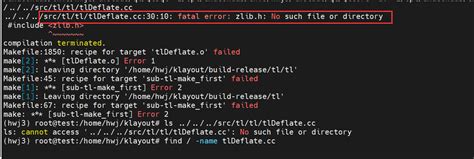 zlib h no such file or directory · issue 1293 · klayout klayout · github