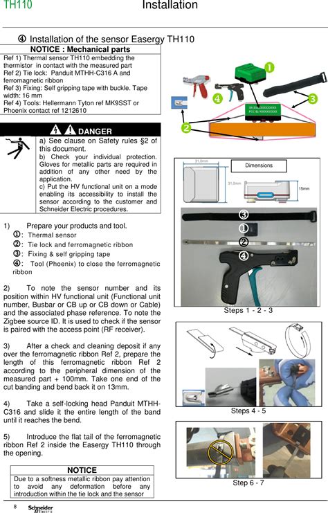 Schneider Electric 097742 Wireless Thermal Sensor User Manual Fm