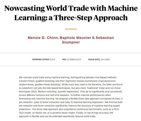 National Bureau Of Economic Research On Linkedin Machine Learning