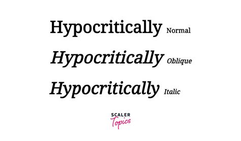 Css Font Properties Font Properties In Css Scaler Topics