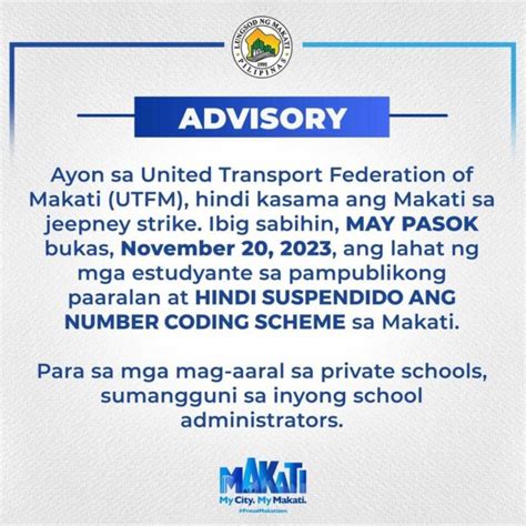 No Number Coding Tomorrow Nov 20 2023 Jeepney Strike Triggers Mmda