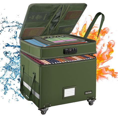 Portable File Tote On Wheels