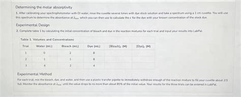 solved part i initial rates method data collection protocol