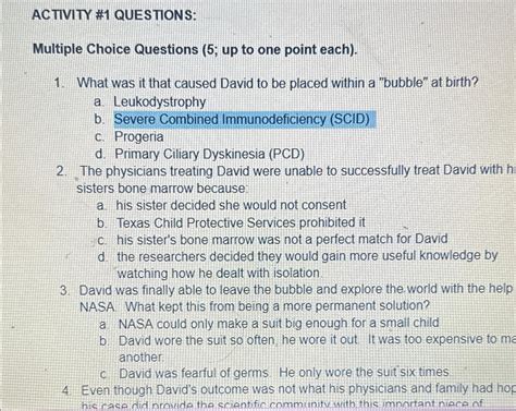 Solved ACTIVITY #1 ﻿QUESTIONS:Multiple Choice Questions (5; | Chegg.com