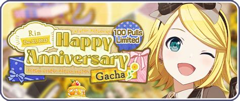 Kagamine Rin Happy Anniversary 2022 Gacha Project Sekai Wiki Fandom