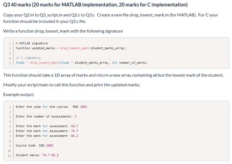 Solved Q1 10 Marks 5 Marks For Matlab Implementation 5