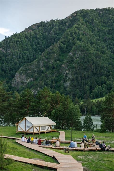 Отдых на Алтае в глэмпинге Кемпинг на открытом воздухе Отдых Туризм