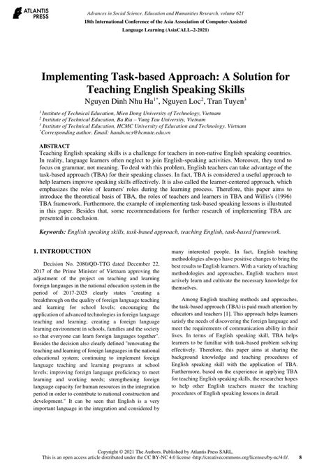 pdf implementing task based approach a solution for teaching english