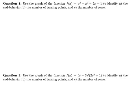 Solved Question Use The Graph Of The Function Chegg
