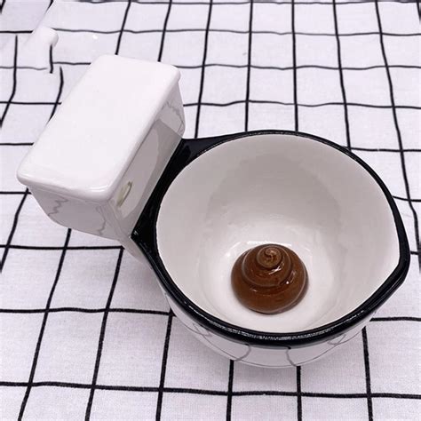 Купити Кружки у формі туалету на 300 мл Новинка Подарункова чашка Кружка з керамічного