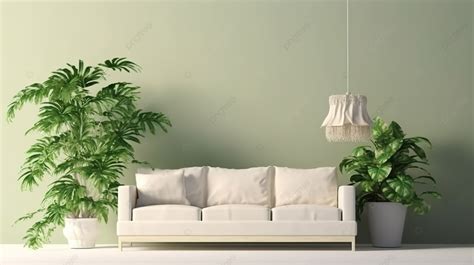 3d 렌더링에서 흰색 소파 무성한 녹지와 예술적인 그림자 놀이를 갖춘 현대적인 거실 공간 소파 침상 3d 가구 배경 일러스트 및 사진 무료 다운로드 Pngtree
