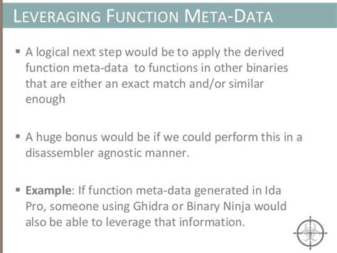Automating Reverse Engineering Function Classification And Matching