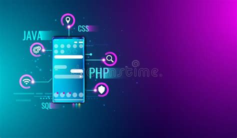 Web Development Application Design Coding And Programming On Laptop