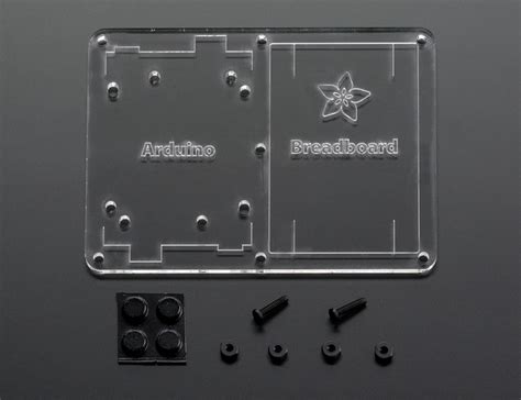 Plastic Mounting Plate For Breadboard And Arduino Rubber Feet Arduino V O C Electronics