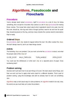 Resource: Algorithms, Pseudocode and Flowcharts by OpenSTEM | TpT