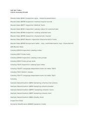 SAP QM Tables Master Data Catalogs Sample Determination Course Hero