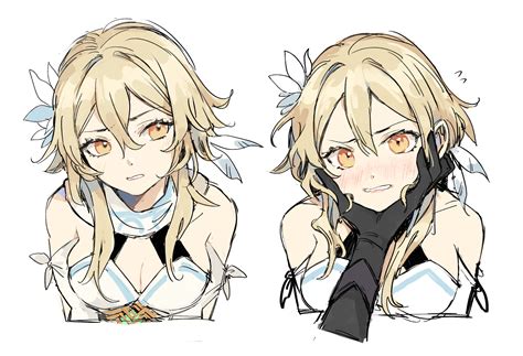 Lumine And Xiao Genshin Impact Drawn By Arlecchumi Danbooru