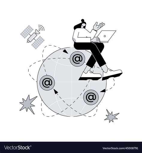 Global Network Connection Abstract Concept Vector Image