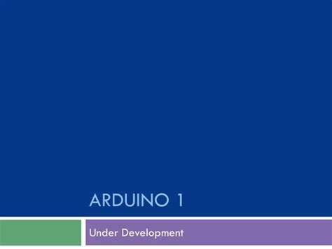 Ppt Arduino 1 Powerpoint Presentation Free Download Id3950211