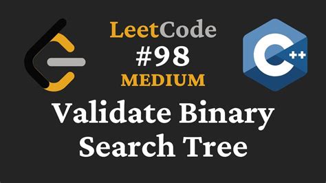 Validate Binary Search Tree Leetcode 98 C Youtube