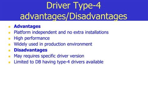 Presentation For Java Data Base Connectivity Ppt