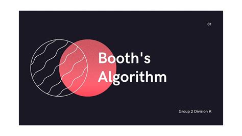 Booth S Algorithm K YouTube