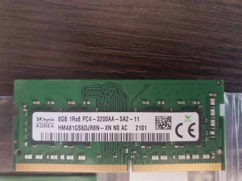 Оперативка SK hynix 8 GB SO-DIMM DDR4 3200 MHz: 650 грн. - Запчастини ...