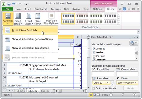 How To Remove Subtotals In Excel For Mac Lasopastream