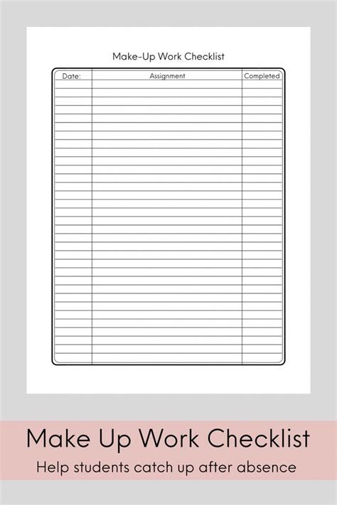 Missing Assignment Checklist Writing Services Instructional