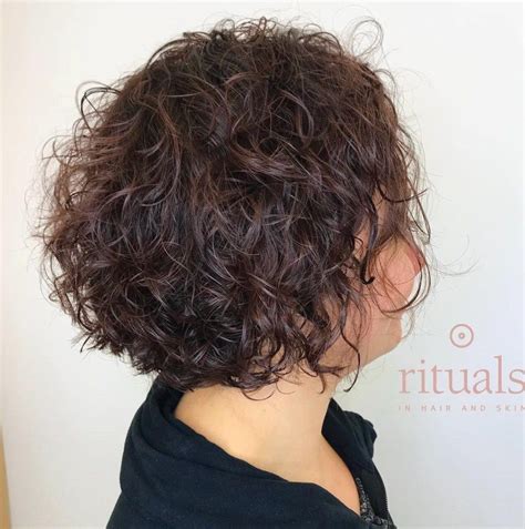 Short Soft Permed Bob Spiral Perm Short Hair Short Permed Hair Curly