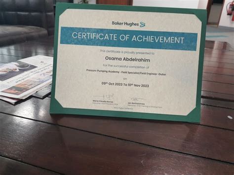 Osama Hassan On Linkedin Done ️ Finished Pressure Pumping Academyfield Specialist And Field