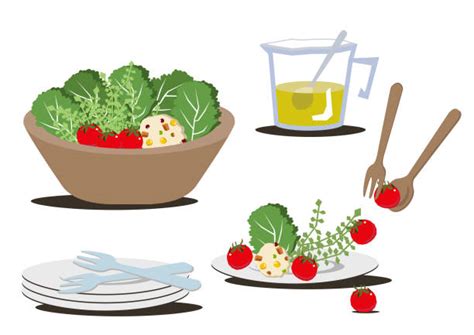 Vinaigrette Salade Verte Vectoriels Et Illustrations Libres De Droits Istock